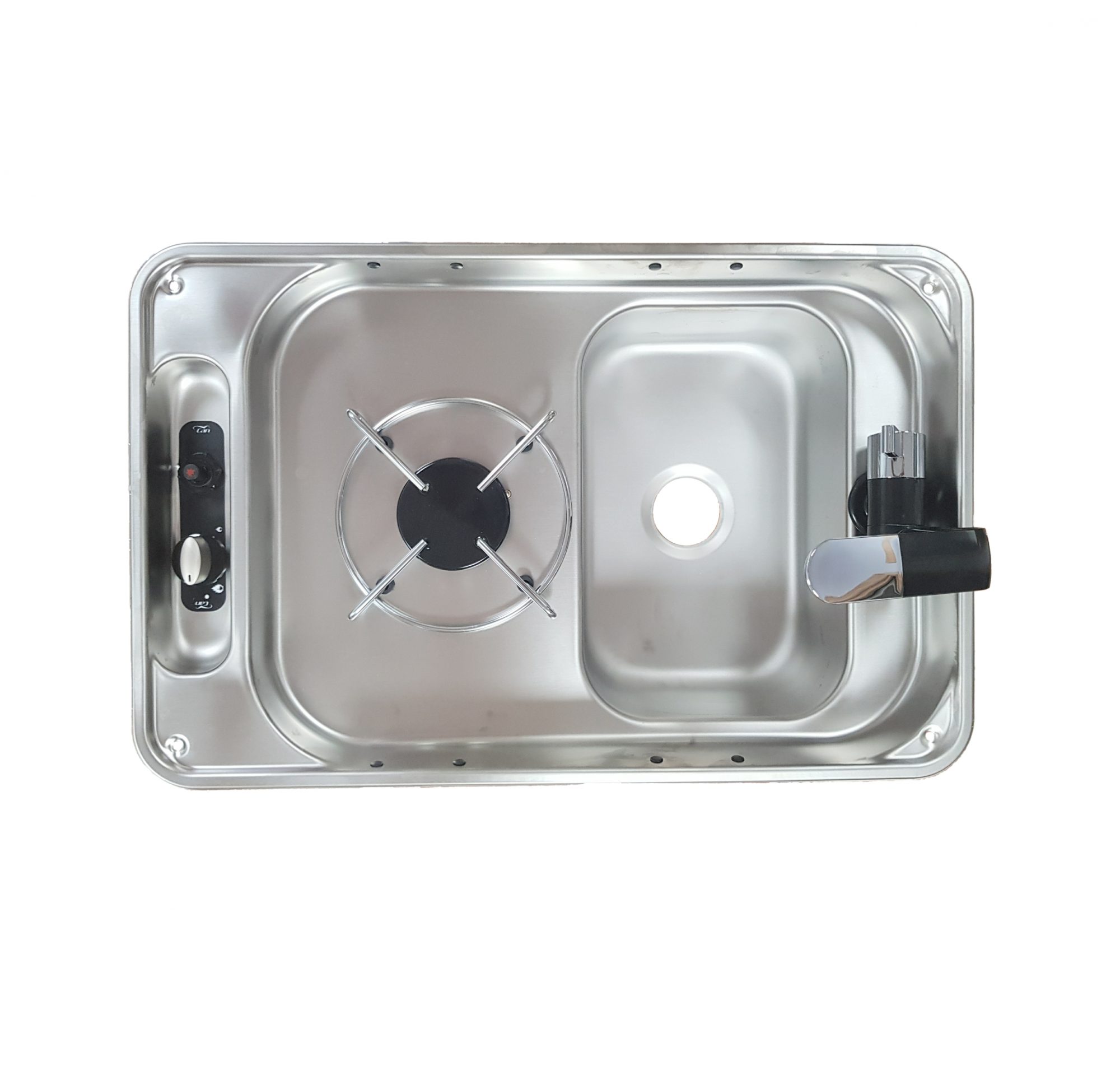 CAN SRL CAN FL1323GP Rectangular One Burner Hob/Sink CombI - Sink/Hob ...