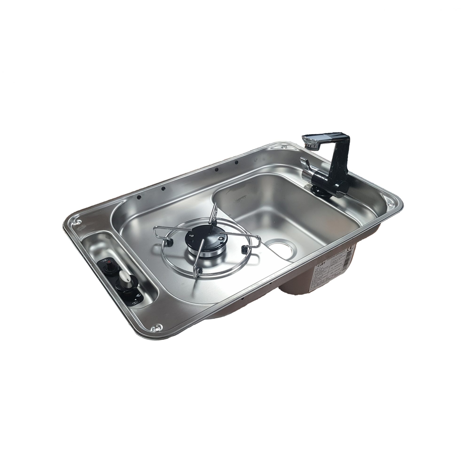 CAN SRL CAN FL1323GP Rectangular One Burner Hob/Sink CombI - Sink/Hob ...