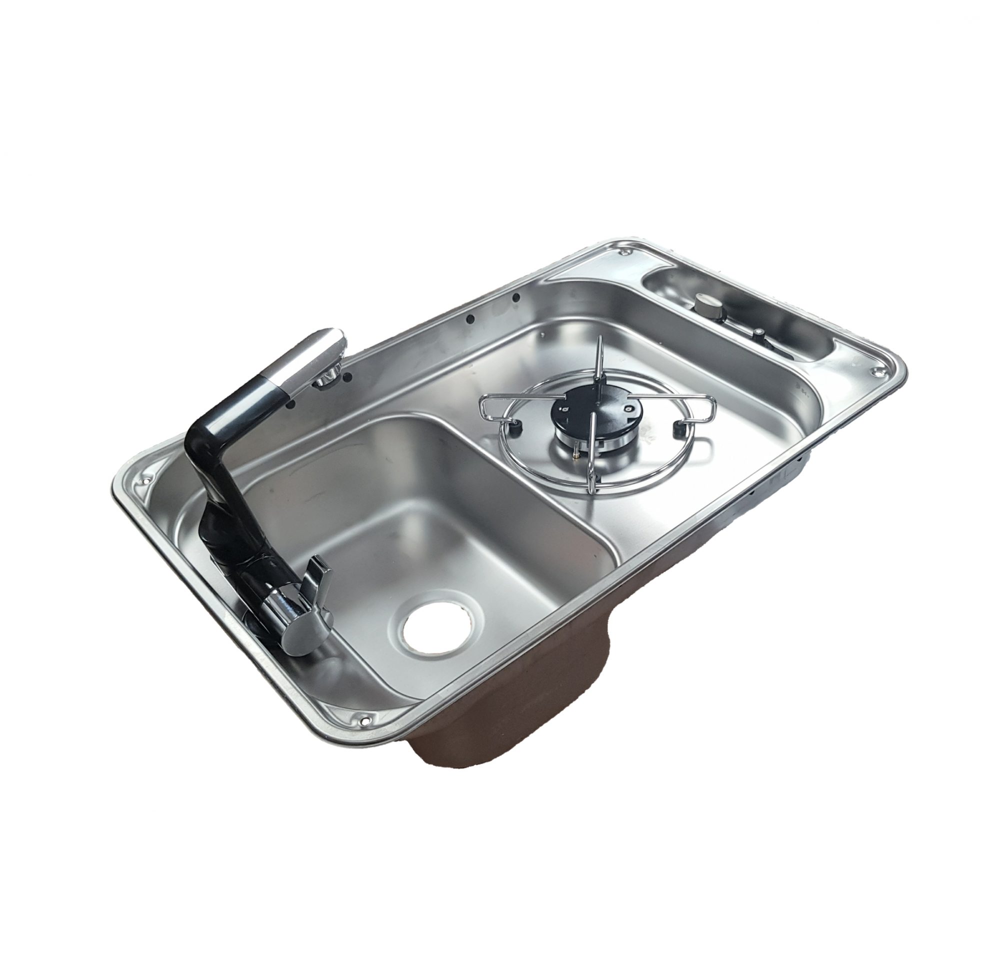 CAN SRL CAN FL1323GP Rectangular One Burner Hob/Sink CombI - Sink/Hob ...