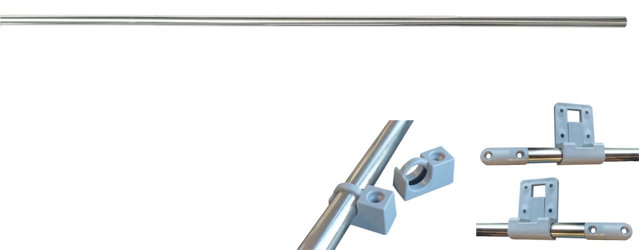 Budget Sliding Table Rail (Sliding) System GREY - Table Hardware ...