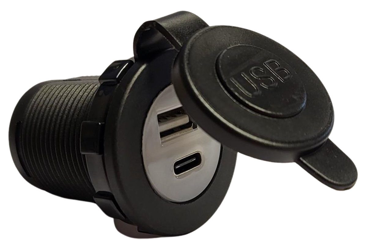 Dual Socket 1 x USB + 1 x USB-C - Audio & USB - Grassroutes Leisure Ltd