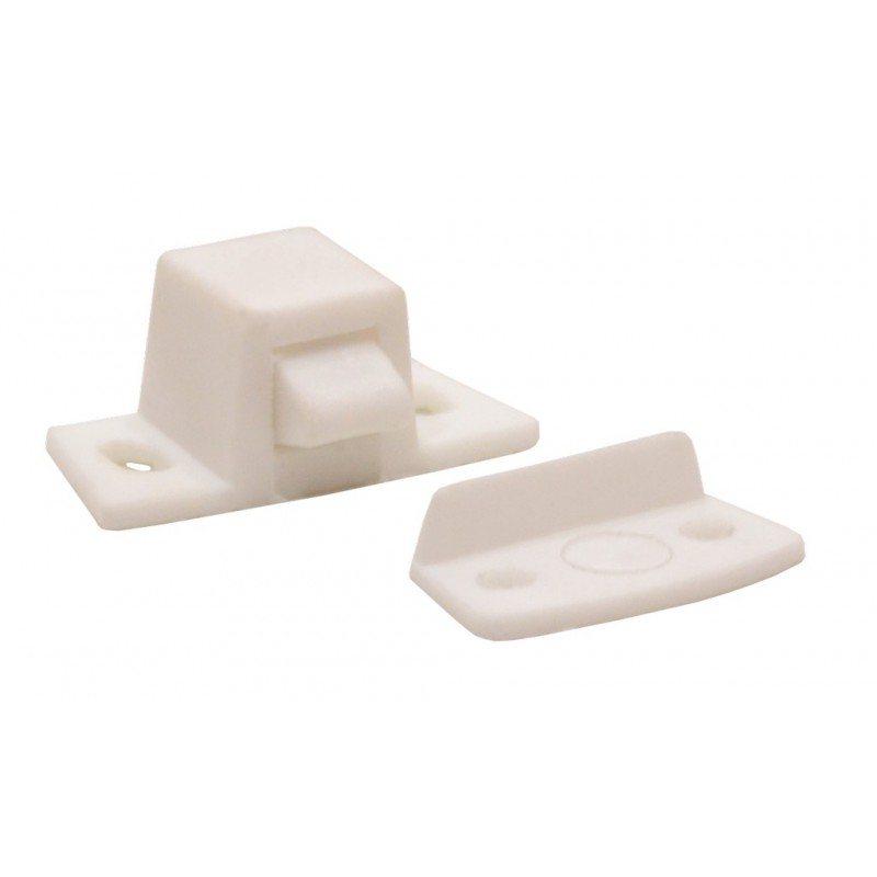 Rocker Catch Nylon White 27mm (Pack of 20) - Cabinet Hardware ...