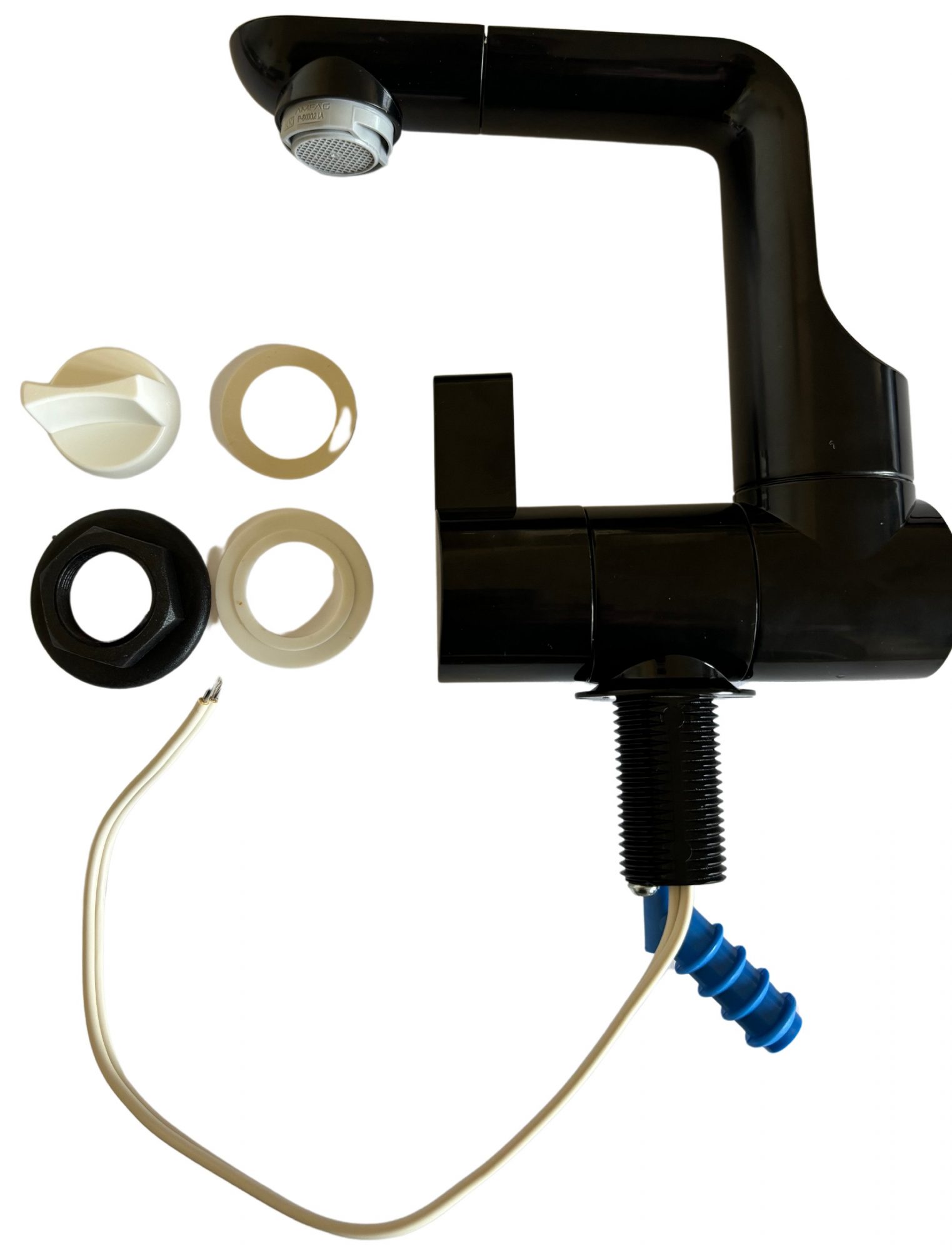 Comet-Pumpen Comet ARONA Fold Down All Black Tap Single Lever or Mixer ...