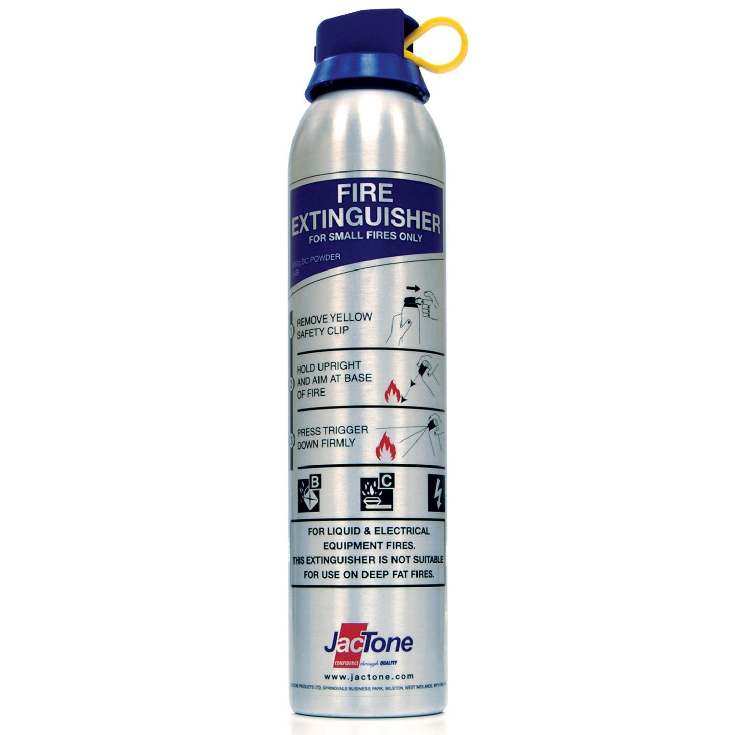 Jactone Fire Extinguisher 950g - Red or Silver - Fire Extinguishers ...