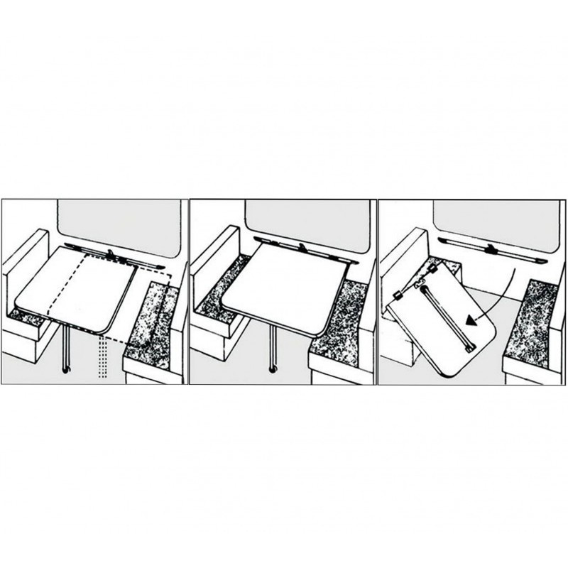 Pin Sliding Table Rail System - Table Hardware - Grassroutes Leisure Ltd