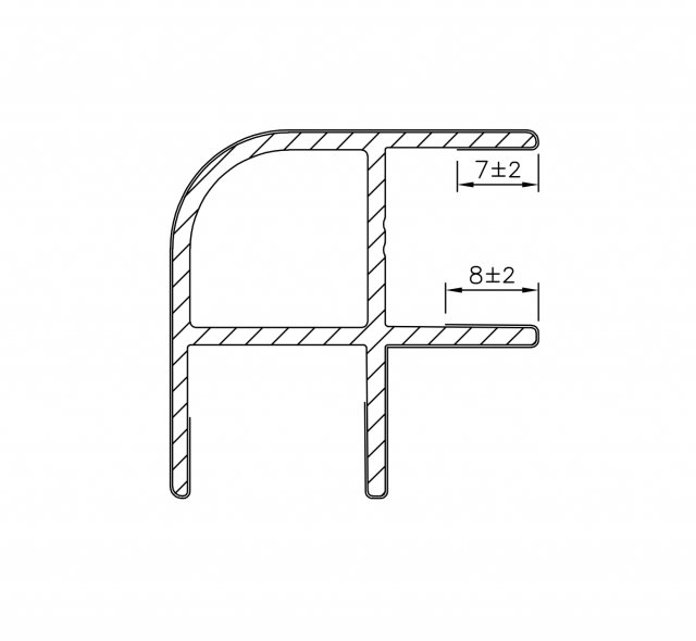 Vohringer 10 mm Radius Aluminium Corner Profile - Edging and Trims ...