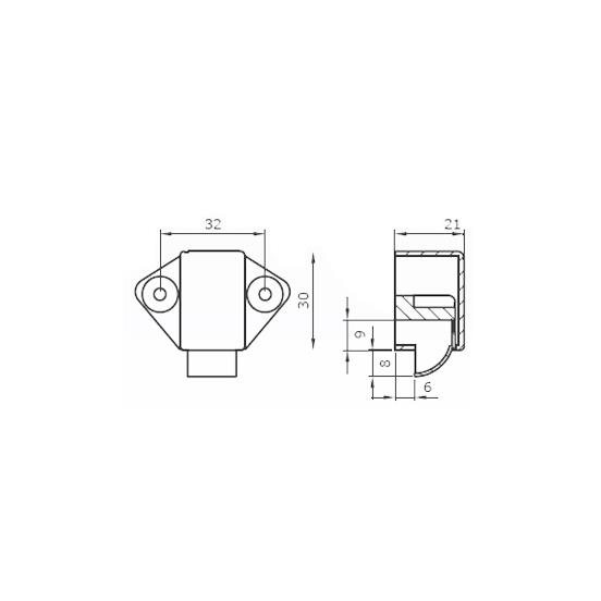 Baldacci ABS Locking Pull Open Handle (V269) - Locks and Catches ...